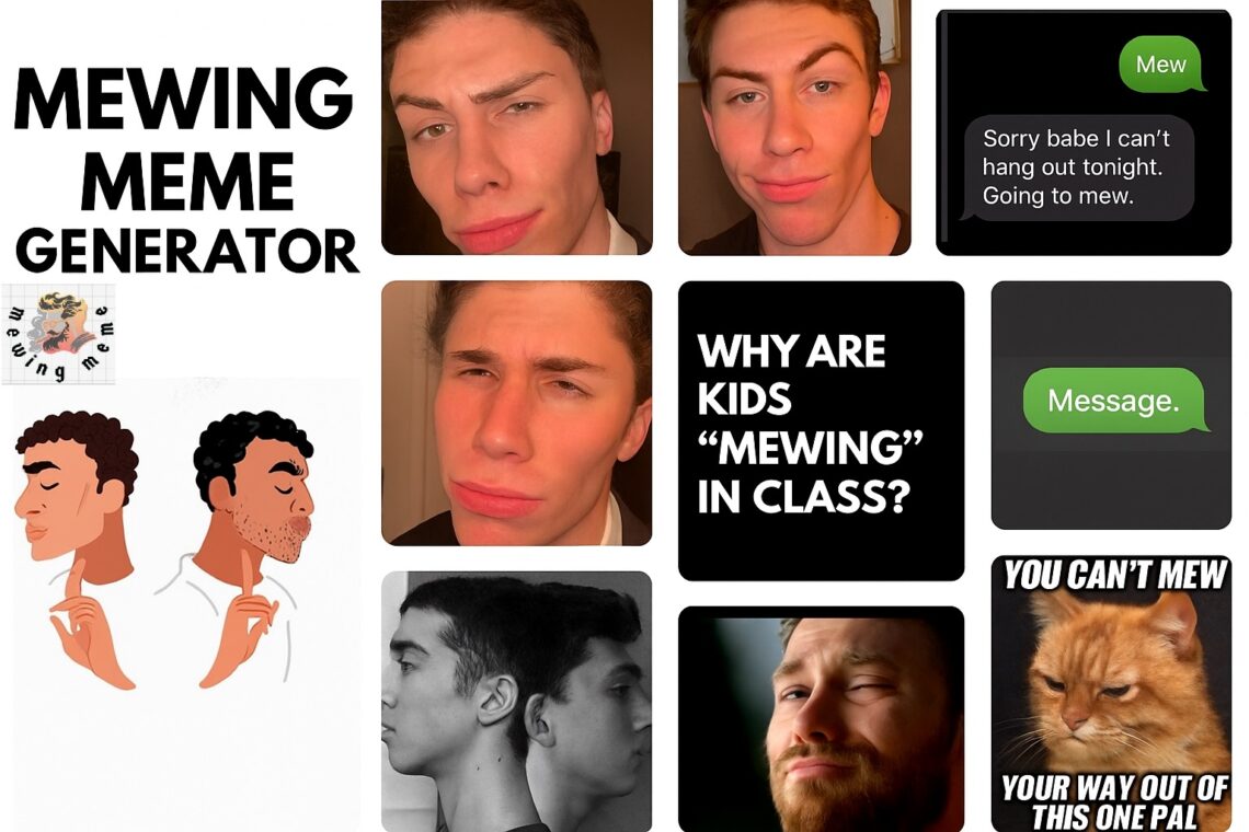 Welcome to the World of Mewing Memes - Mewing Meme