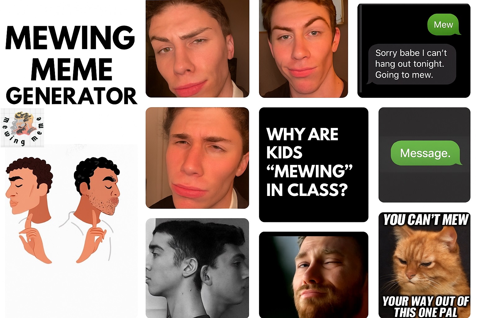 Welcome to the World of Mewing Memes - Mewing Meme